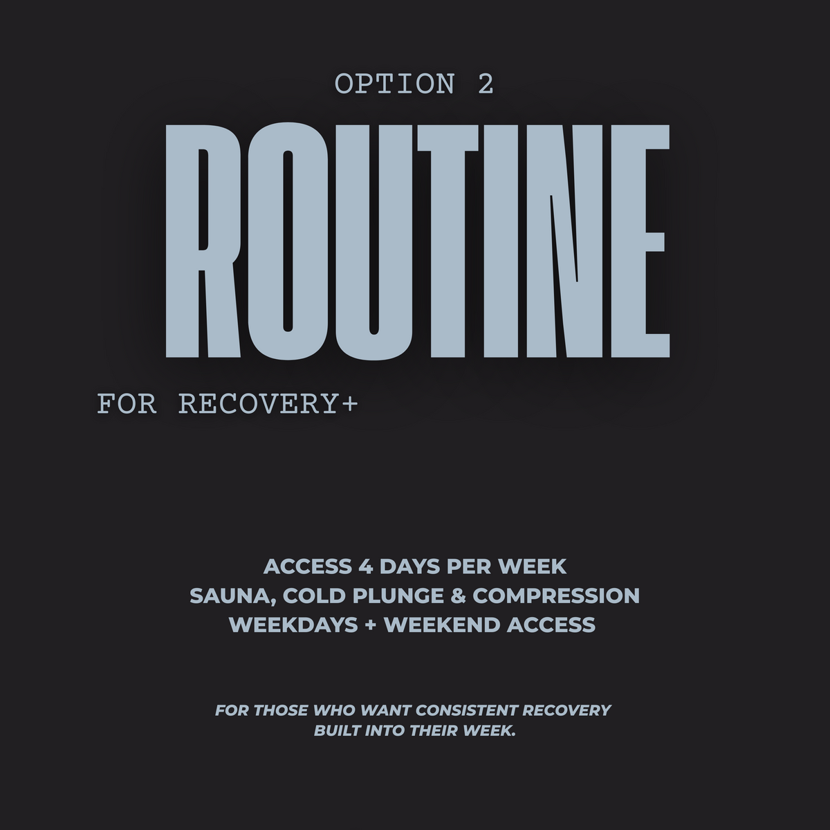 RECOVERY+ | ROUTINE – Off The Field